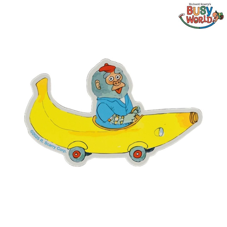 3P4 X Richard Scarry® - Banana Car Magnet - Etsy