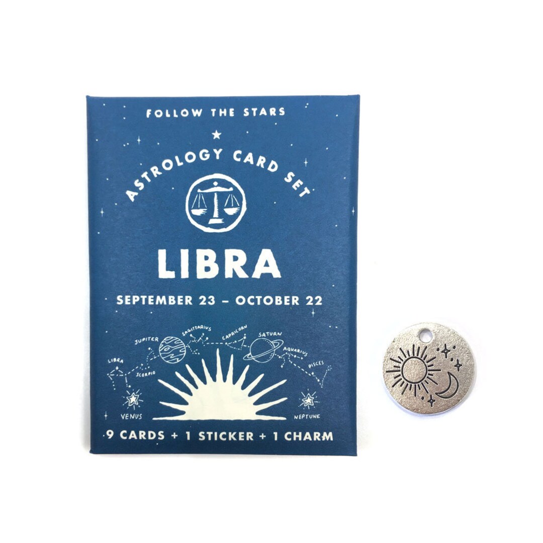 Libra Astrology Card Pack - Etsy