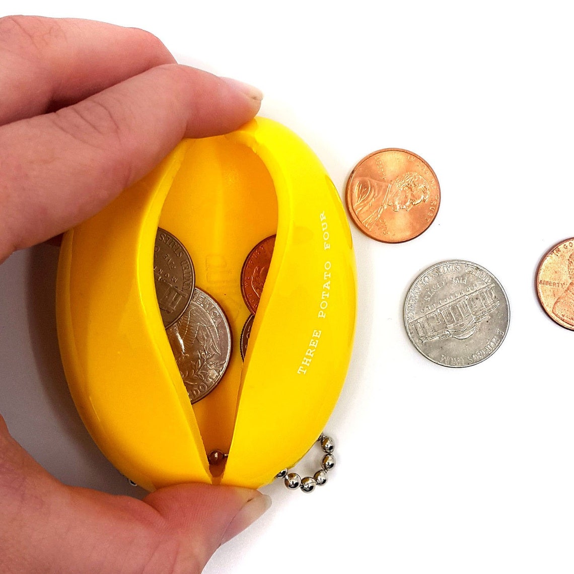 Rubber Squeeze Coin Pouch - Happy Face Classic (yellow) - Etsy