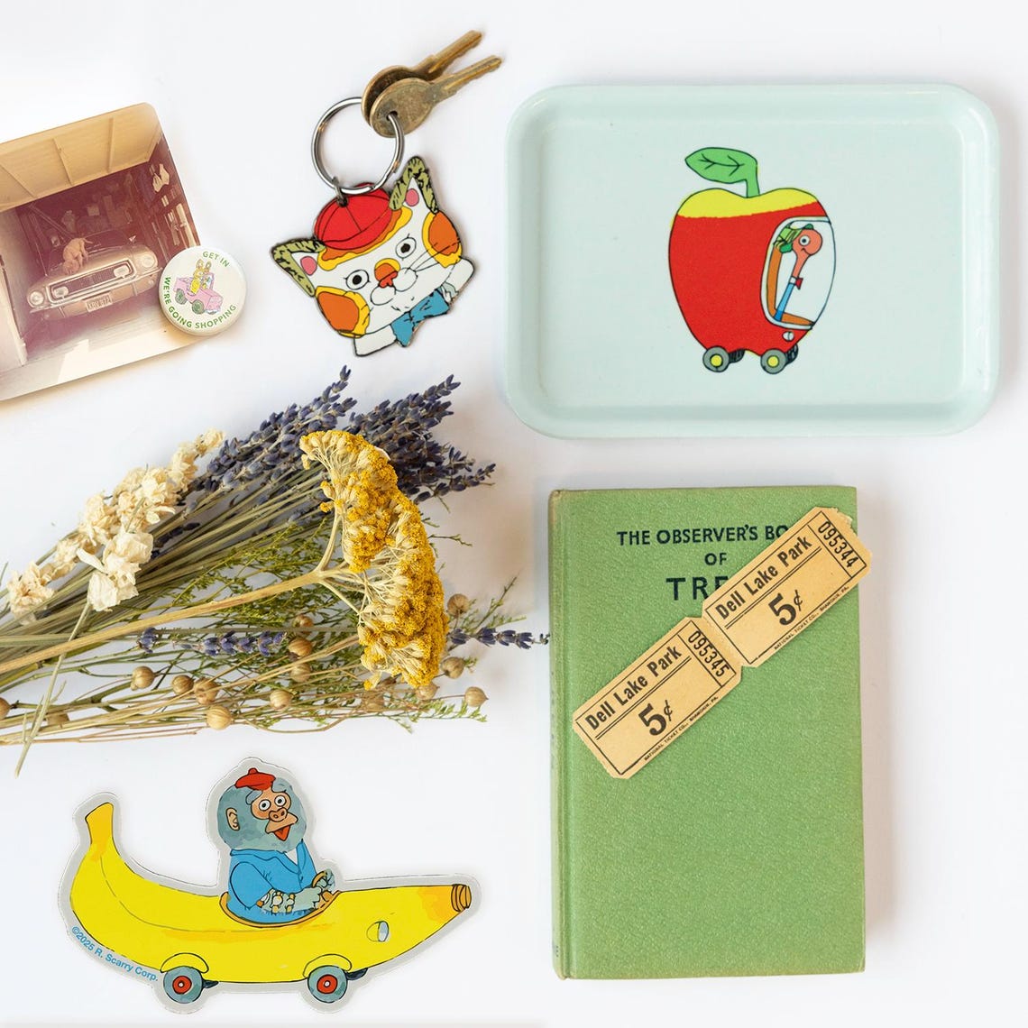 3P4 X Richard Scarry® - Huck Cat Enamel Keychain - Etsy