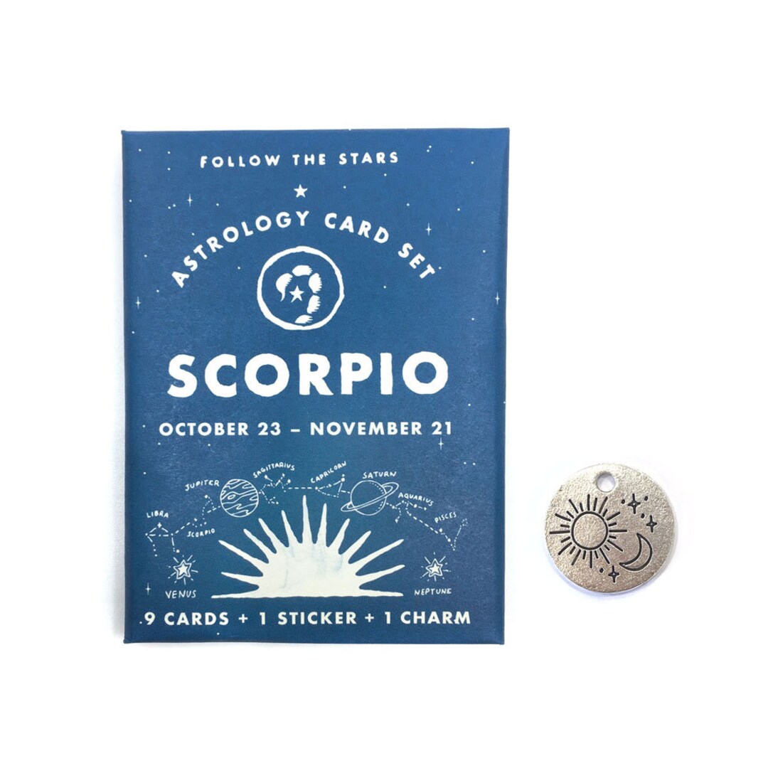 Scorpio Astrology Card Pack - Etsy