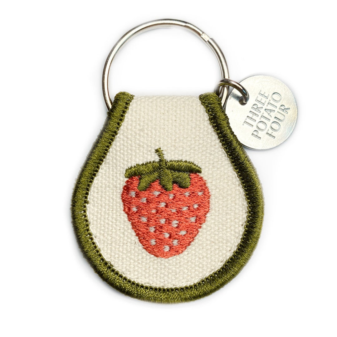 Patch Keychain - Strawberry - Etsy