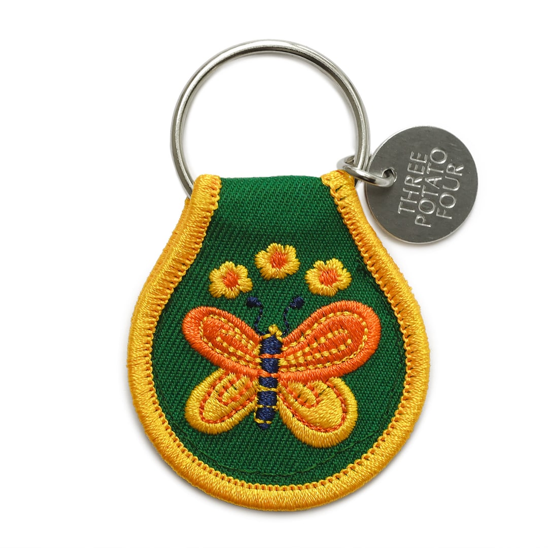 Patch Keychain - Butterfly - Etsy