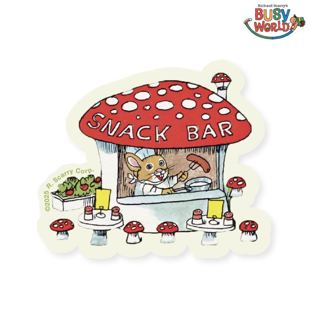 3P4 X Richard Scarry® - Snack Bar Sticker - Etsy