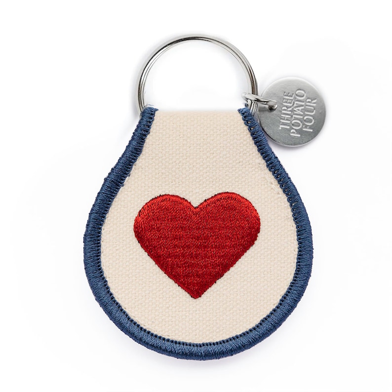 Patch Keychain Classic Heart - Etsy