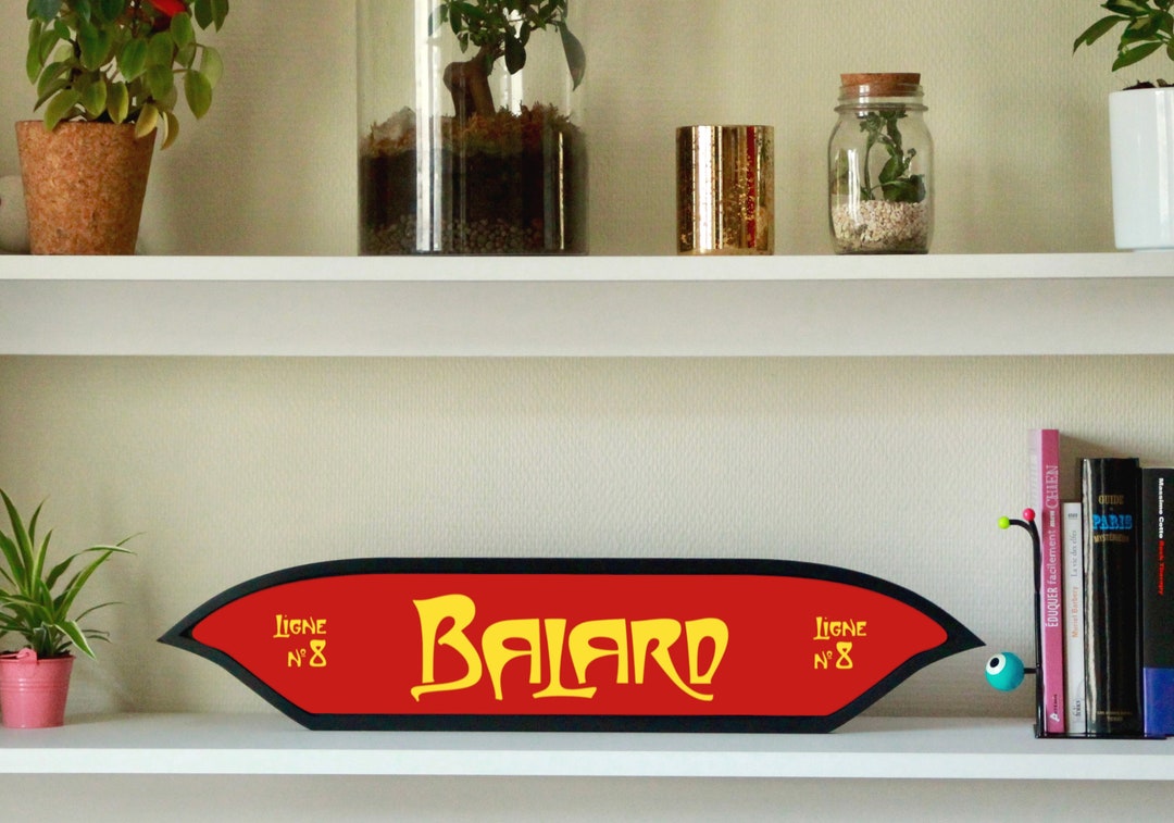 Paris Metro Panel, Balard Station, Vintage Decoration, Wall Art, Metro ...