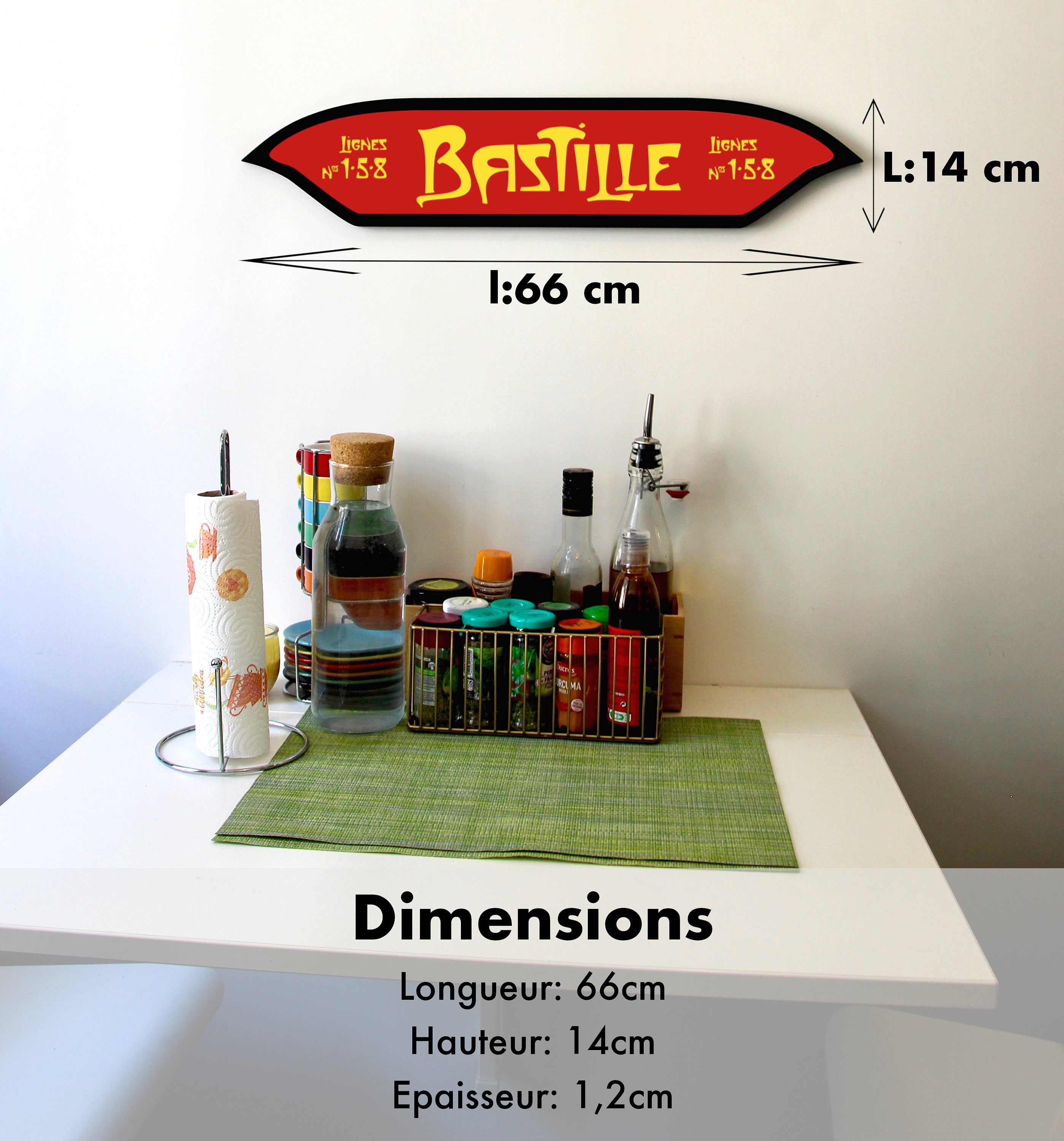 Paris Metro Sign, Kléber Station, Vintage Decoration, Wall Art, Metro ...