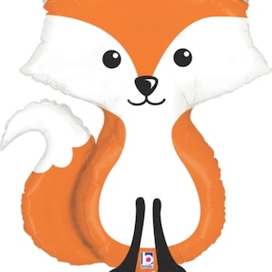 Fox Balloon Large Fox Balloon Woodland Party Woodland Baby - Etsy