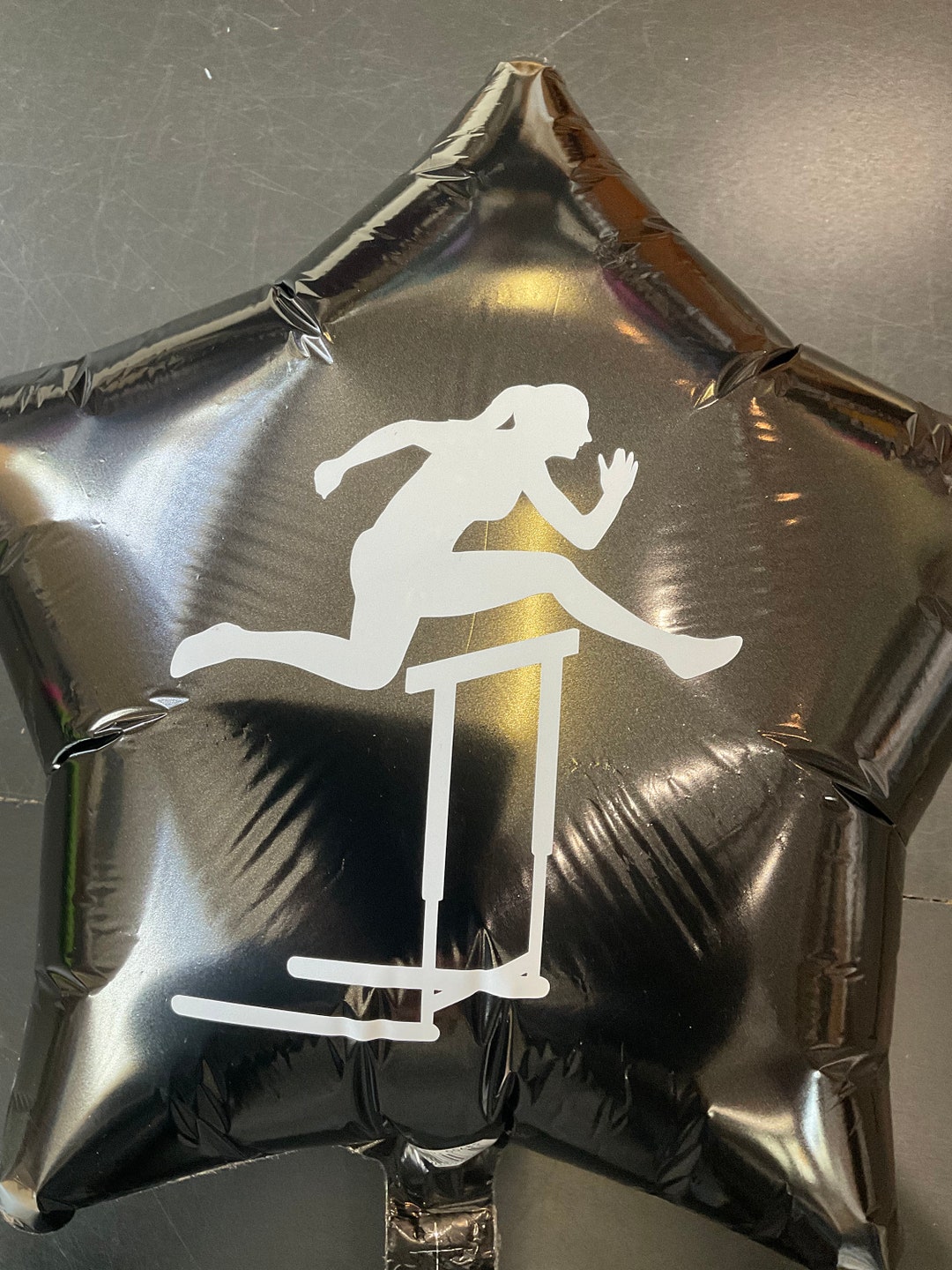 Hurdler Balloon Female Hurdler Track & Field Party - Etsy