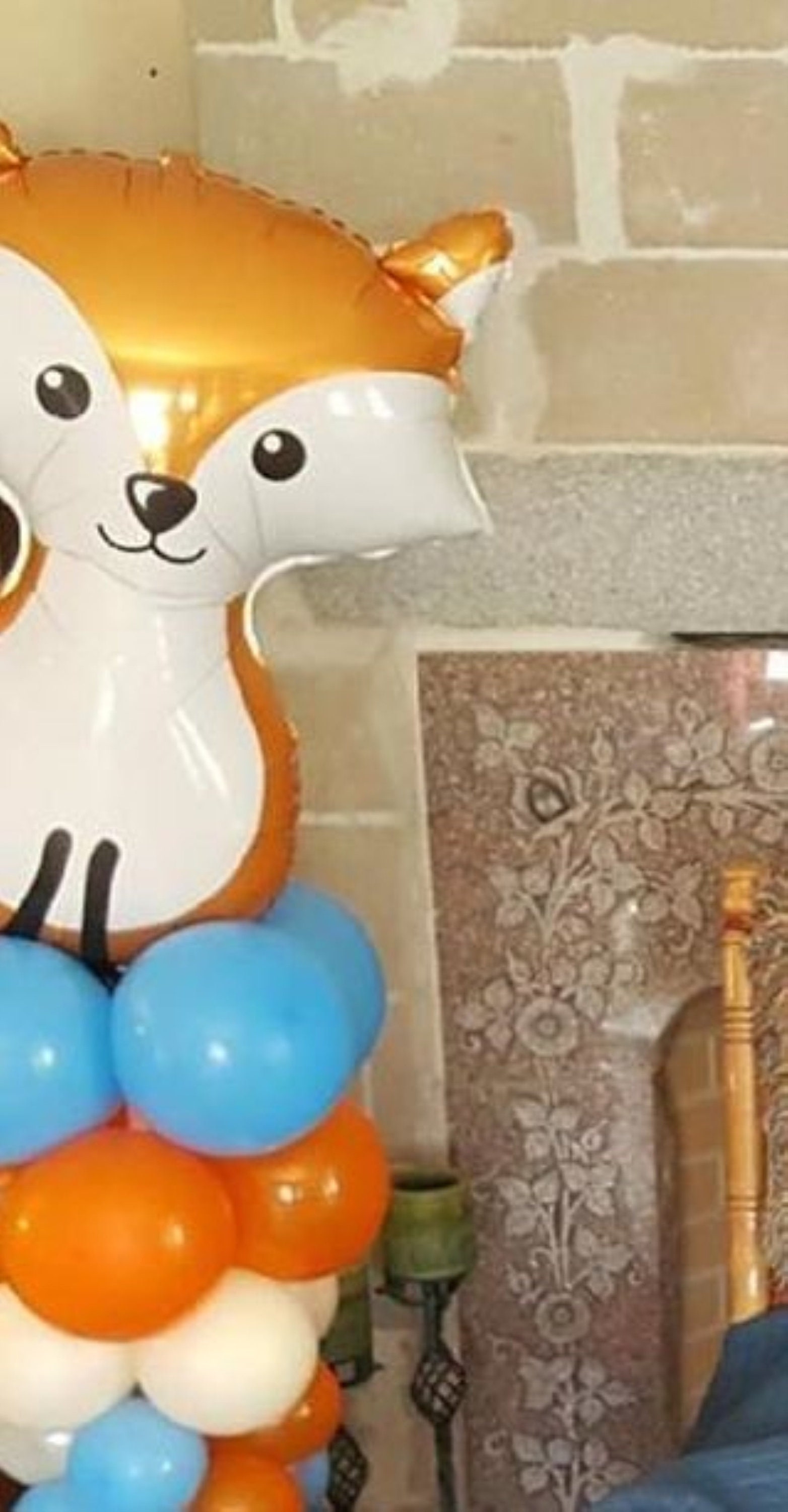 Fox Balloon Large Fox Balloon Woodland Party Woodland Baby - Etsy