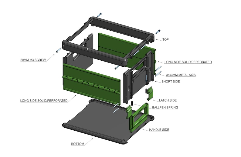 3D Printable Foldable Toolbox From Sbox Family - Etsy
