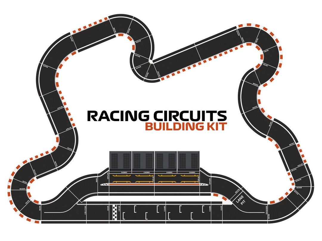 3D Printable Racing Circuits - Building Kit - Etsy