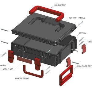 3D Printable Toolbox in Three Sizes From Sbox Family - Etsy