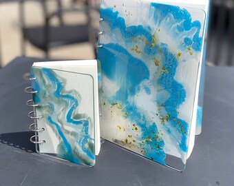 Personalised Refillable Resin Notebook,beach Decor,custom Made Resin ...