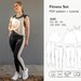 Fitness Set Sewing Pattern Capri Leggings Pattern Yoga High - Etsy