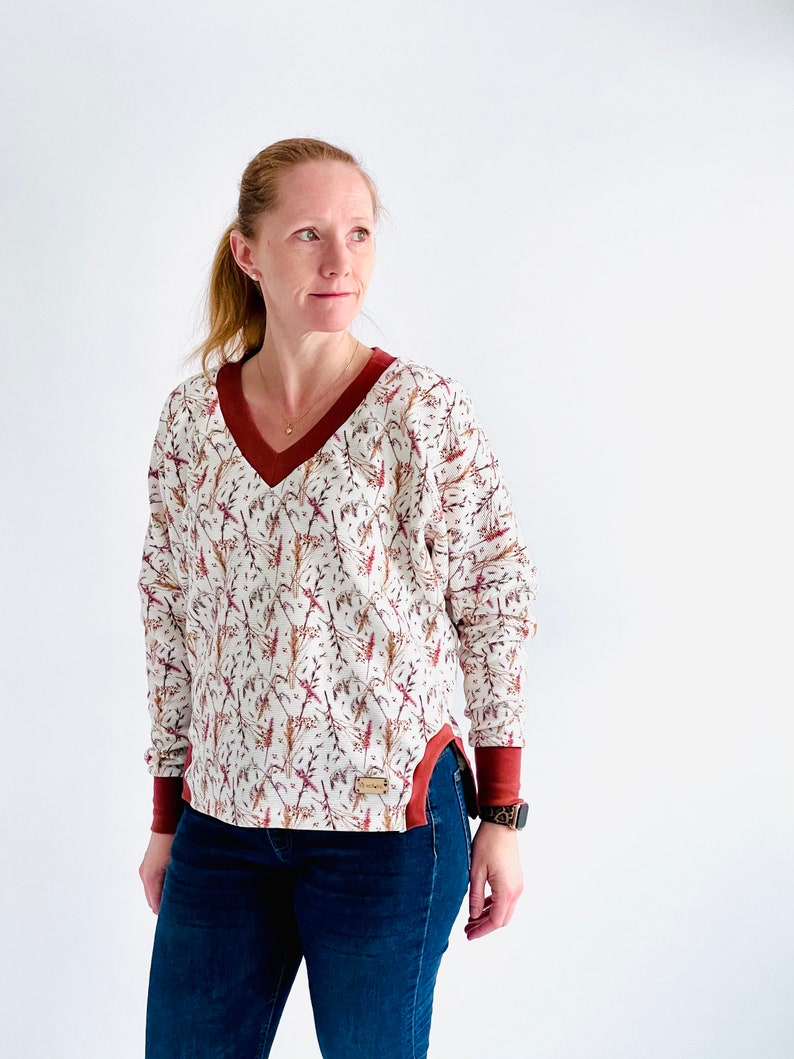 Women Cardigan Jumper Sewing Pattern, Slouchy Women Sweater Pdf Pattern ...