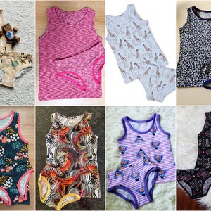 Girls Underwear Set Pdf Sewing Pattern Girls Vest Girls - Etsy Hong Kong