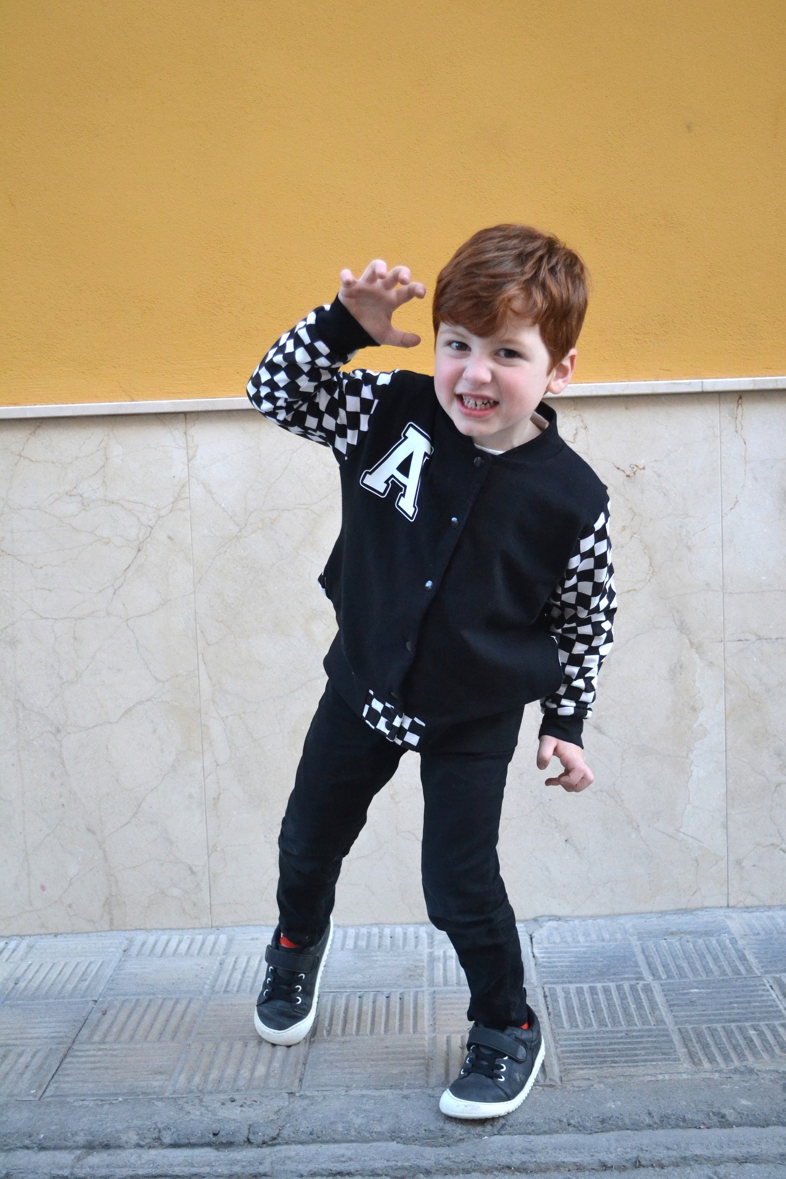 Kids Varsity Jacket Pdf Sewing Pattern, Children Bomber Jacket, Lined ...