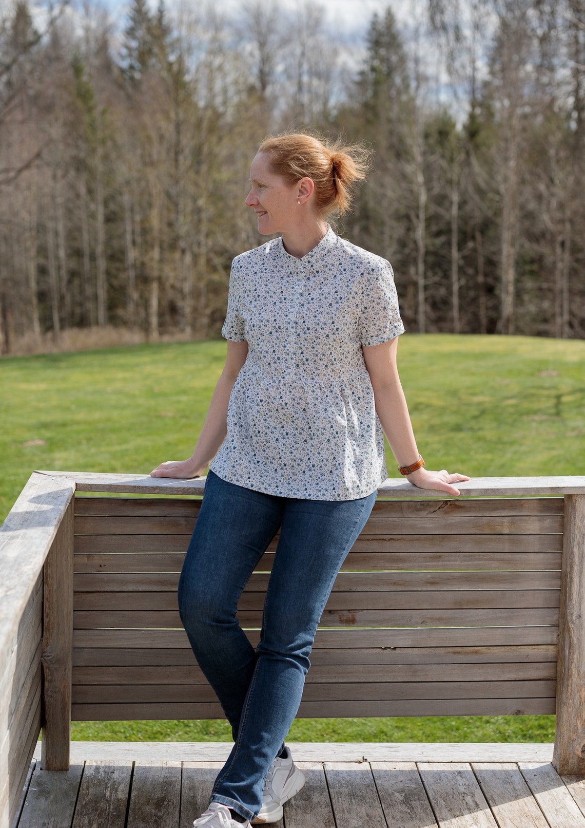 Women Tiered Dress Sewing Pattern, High Waist Dress, Tiered Blouse With ...