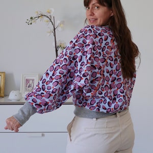 Oversized Sweatshirt Pdf Sewing Pattern, Batwing Sleeves Sweater ...