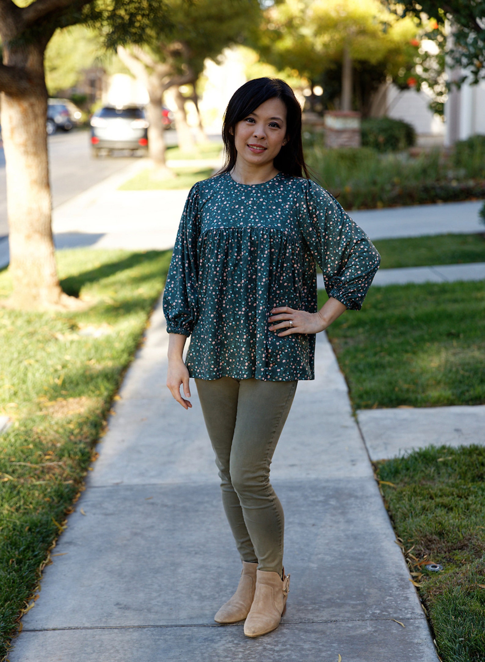 Women Tiered Dress Sewing Pattern, Ruffle Dress Top Tunic Pdf Pattern ...