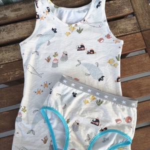 Girls Underwear Set Pdf Sewing Pattern, Girls Vest, Girls Briefs ...