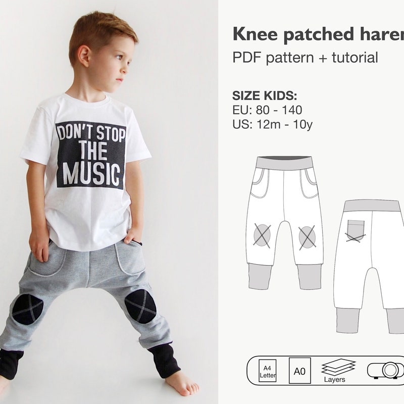 Knee Patch Pants - Etsy