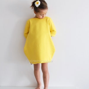Girls Sweatshirt Dress Pattern Pdf, Oversized Sweater Sewing Pattern ...