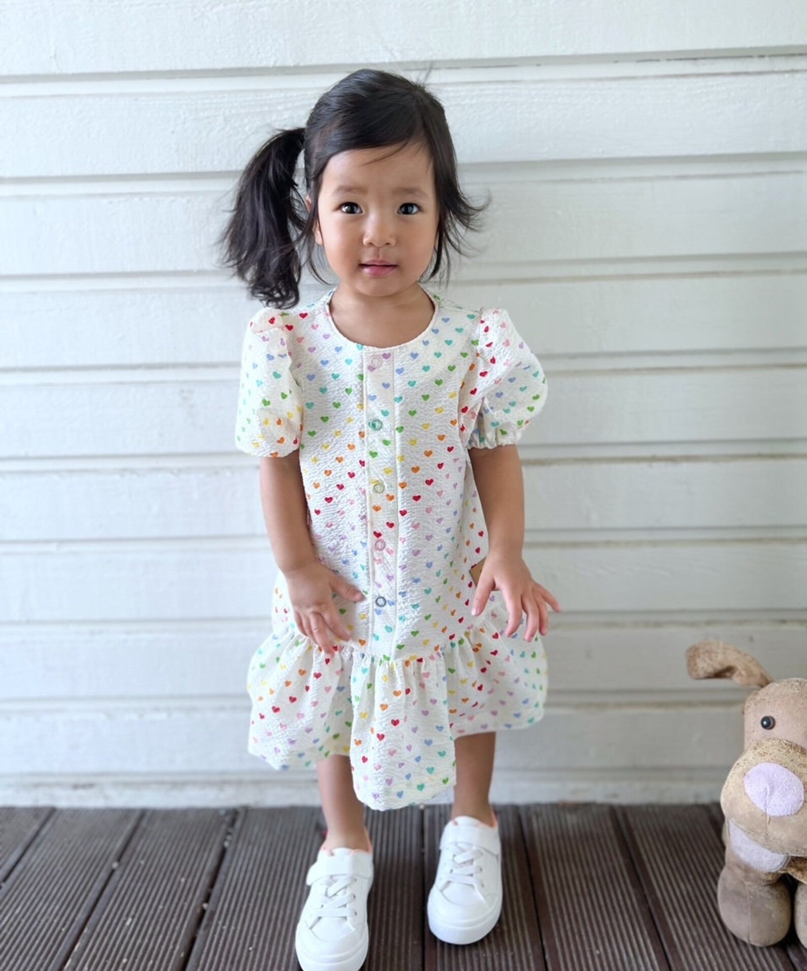 Girls Front Button Dress Sewing Pattern Girls Dress Pdf | Etsy