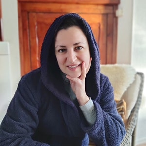 Men and Women Bathrobe Pdf Sewing Pattern, Hooded Robe, Kimono Robe ...