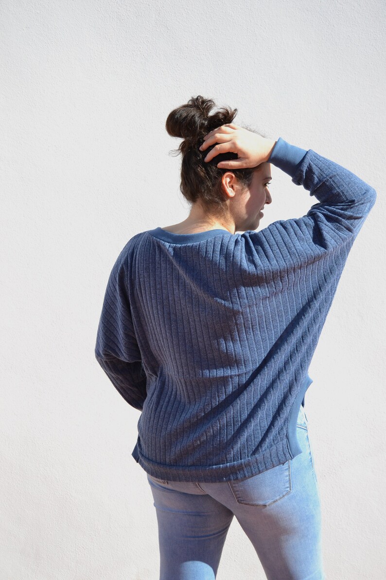 Women Cardigan Jumper Sewing Pattern Slouchy Women Sweater - Etsy