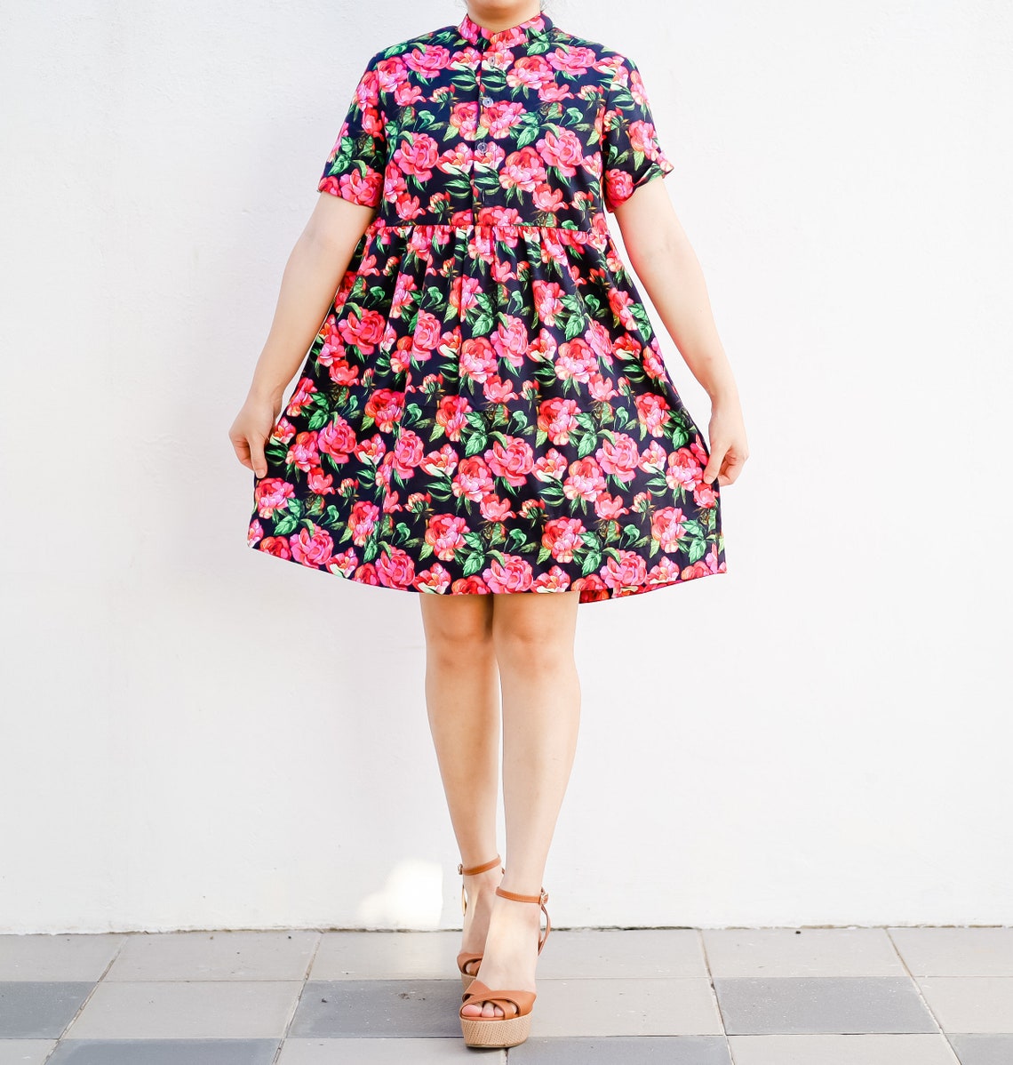 Women Tiered Dress Sewing Pattern High Waist Dress Tiered - Etsy