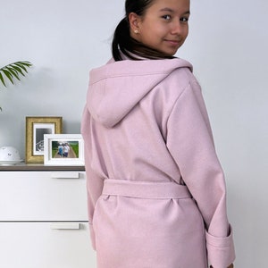 Men and Women Bathrobe Pdf Sewing Pattern, Hooded Robe, Kimono Robe ...