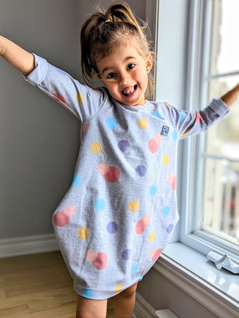 Girls Sweatshirt Dress Pattern Pdf Oversized Sweater Sewing - Etsy