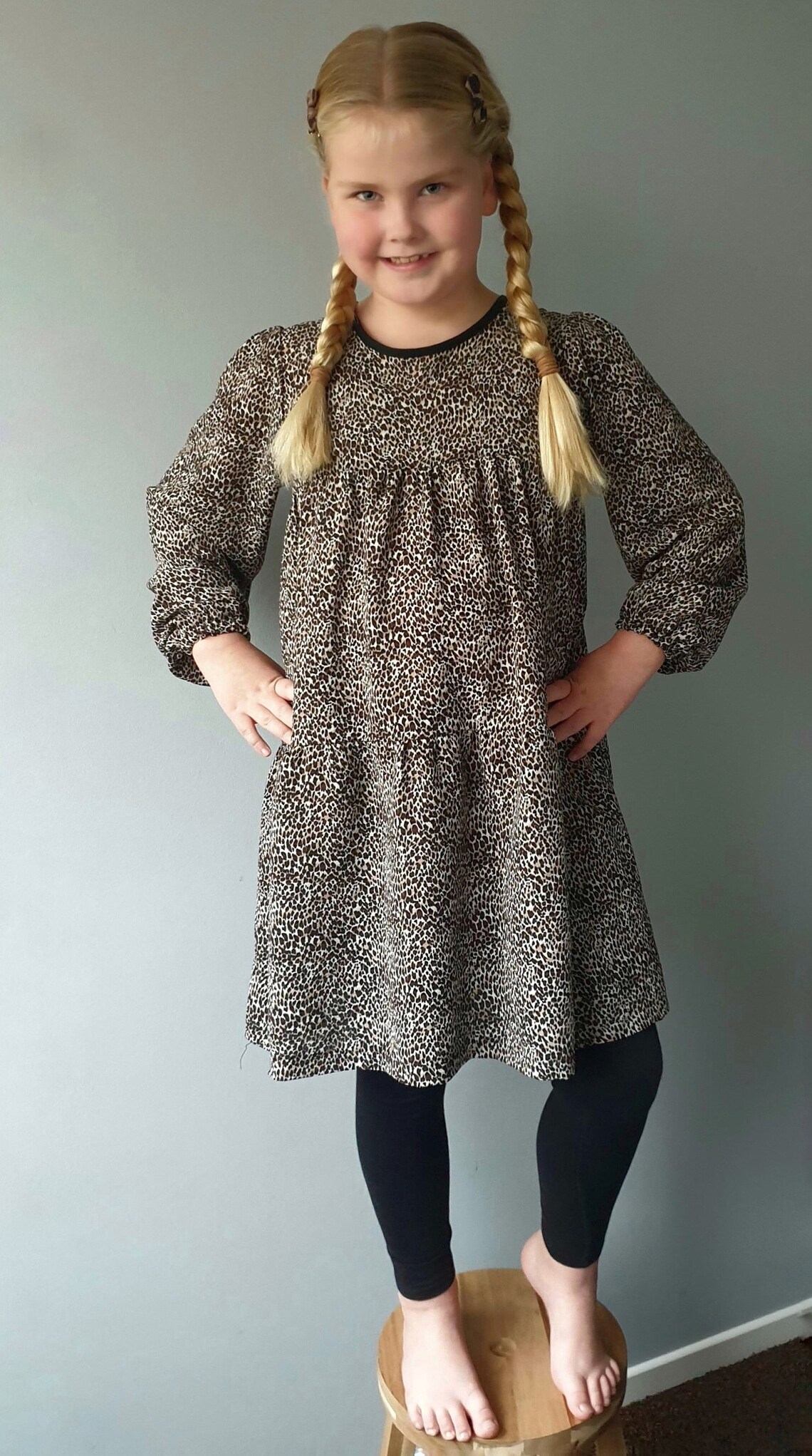 Girls Tiered Dress Sewing Pattern, Ruffle Tunic Pdf Pattern, Long ...