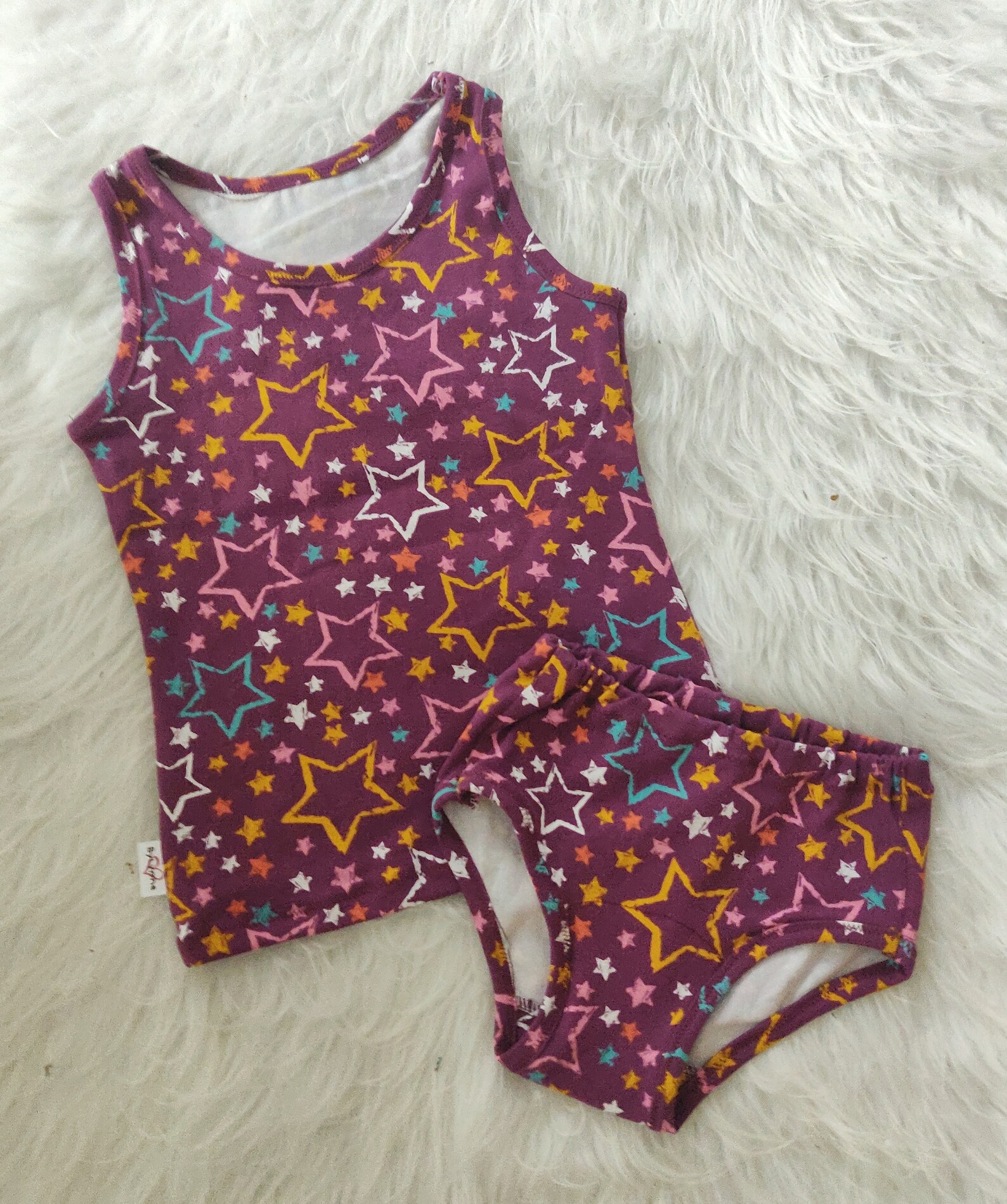 Girls Underwear Set Pdf Sewing Pattern Girls Vest Girls - Etsy UK