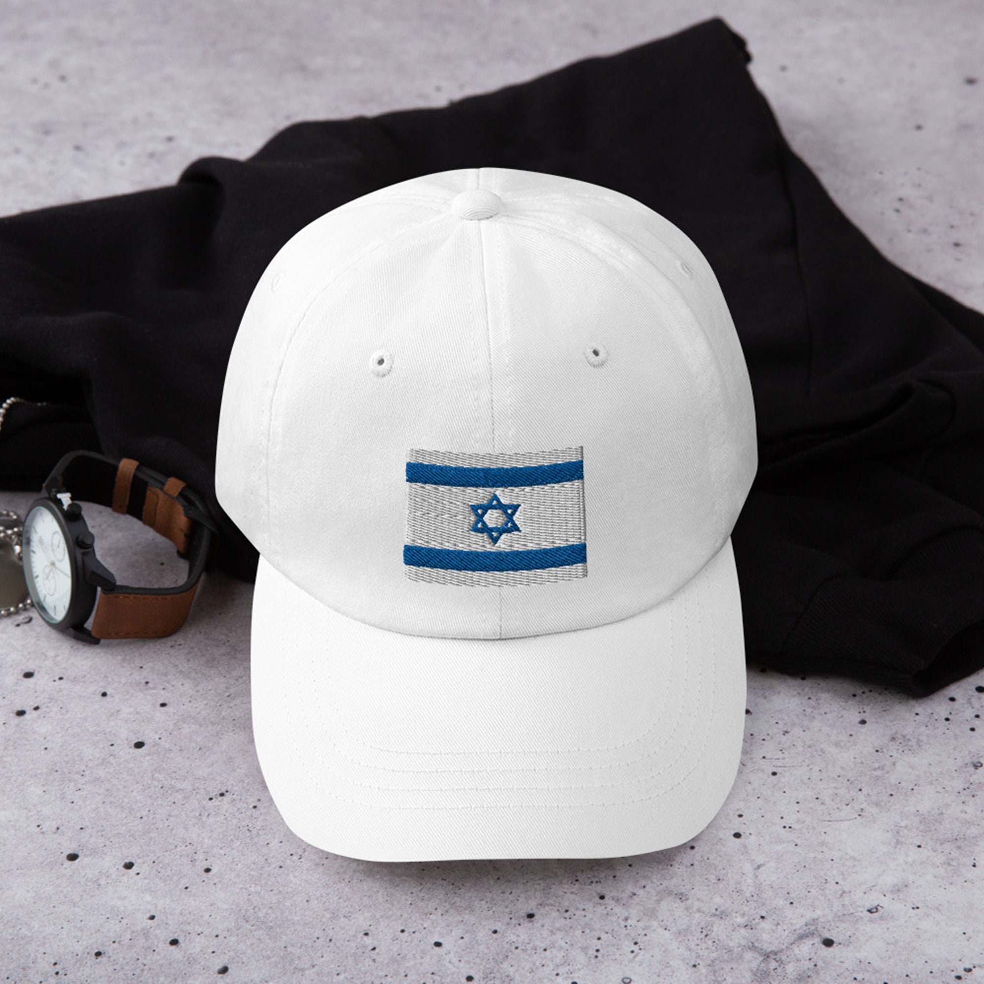Israeli Flag Embroidered Dad Hat, Country Baseball Cap, Gift for Israel ...