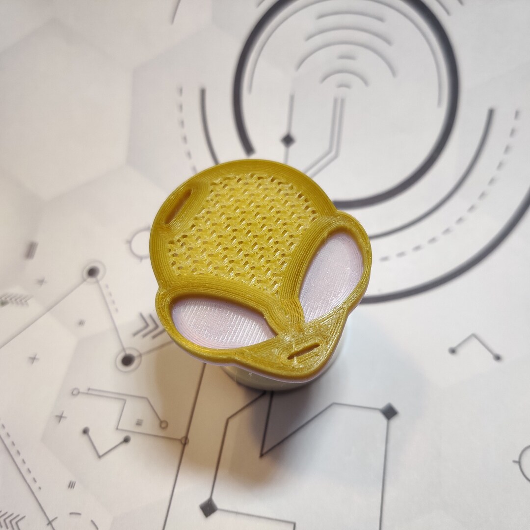 Pocket Alien EDC Gear Fidget Toy Yellow/white Glow in the Dark - Etsy