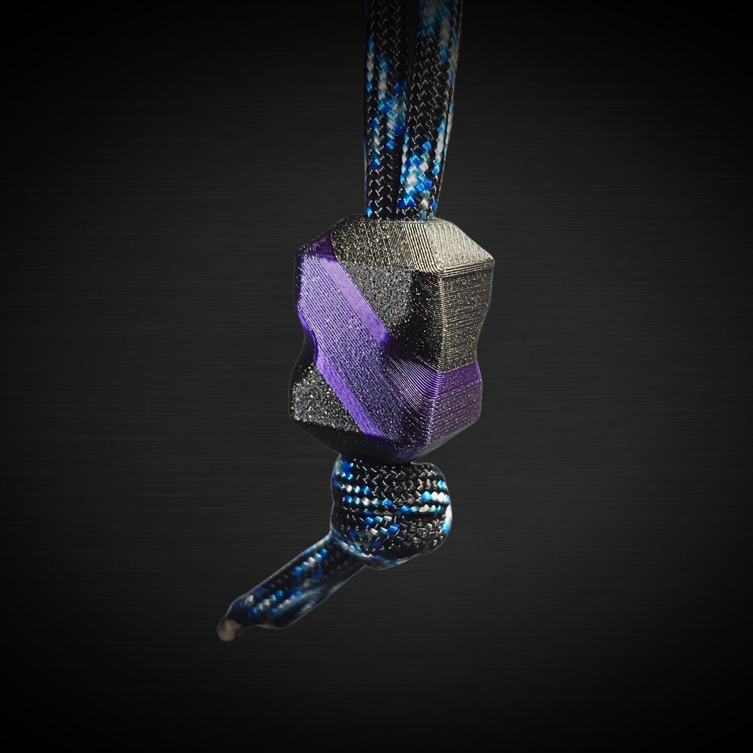 Purple Aether Cube - Paracord Bead for EDC Gear - Etsy