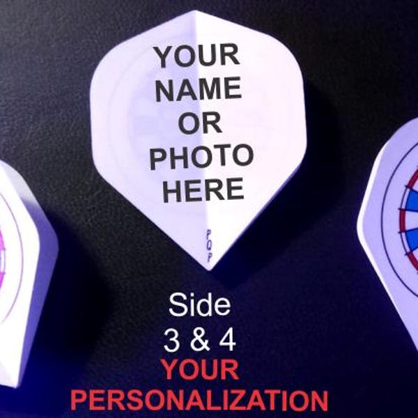Personalised Dart Flights - Etsy UK
