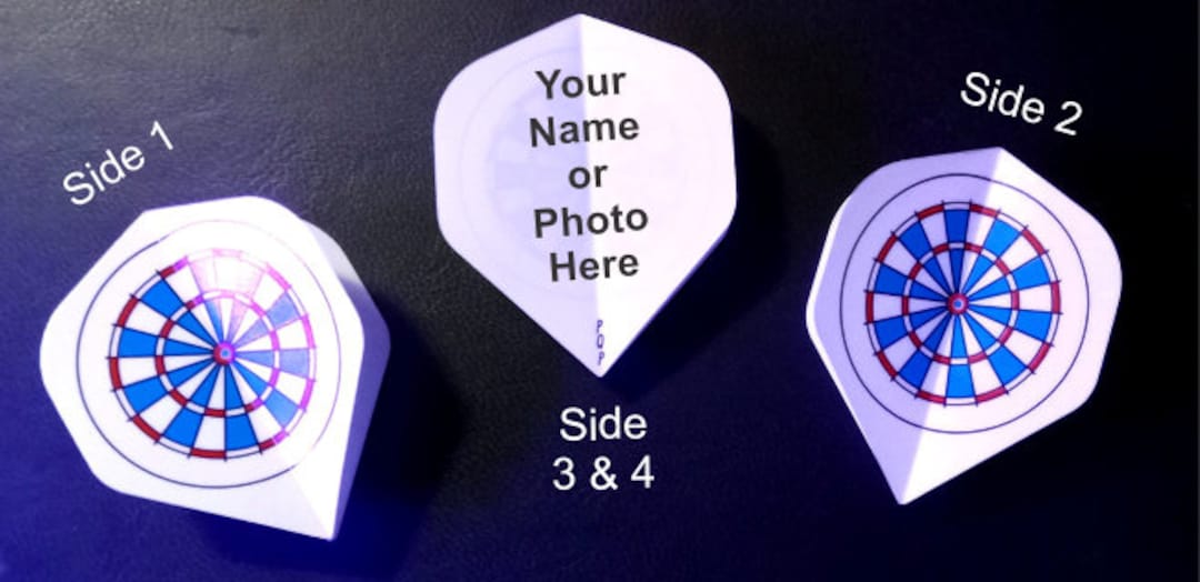 Custom Design Standard Dart Flight, Set of 3, Personalized Dart Flight ... Custom Design Standard Dart Flight, Set of 3, Personalized Dart Flight ...