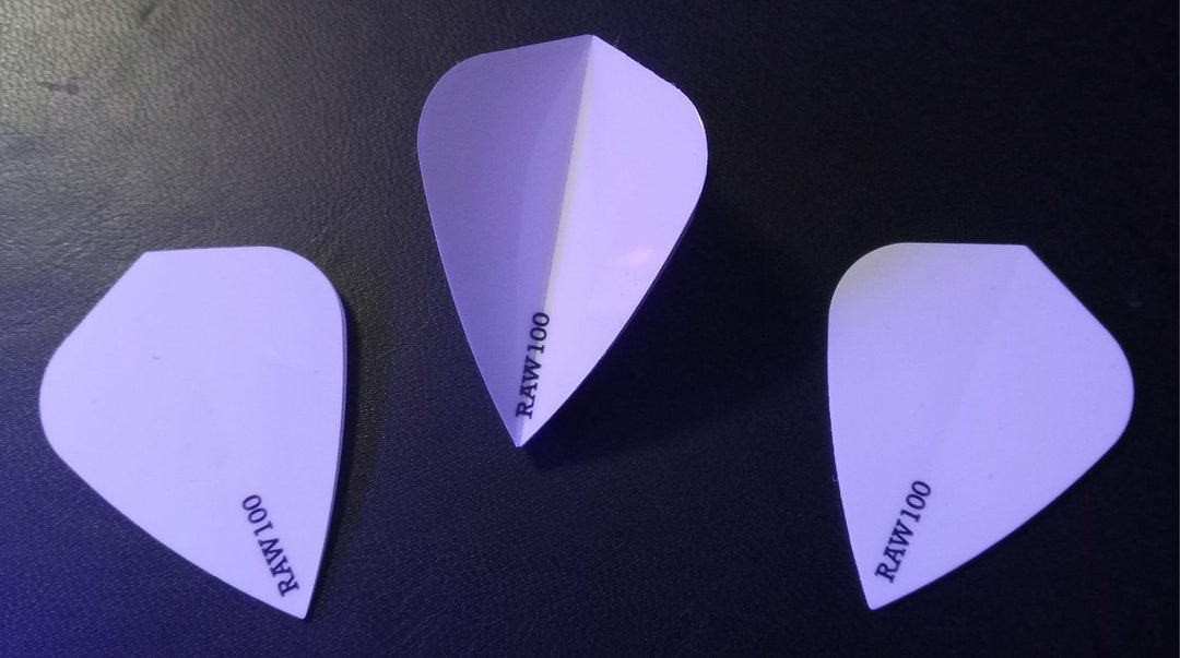 Custom Design RAW 100 KITE Dart Flight, 1 Set of 3 Flights, 2 Sides ...
