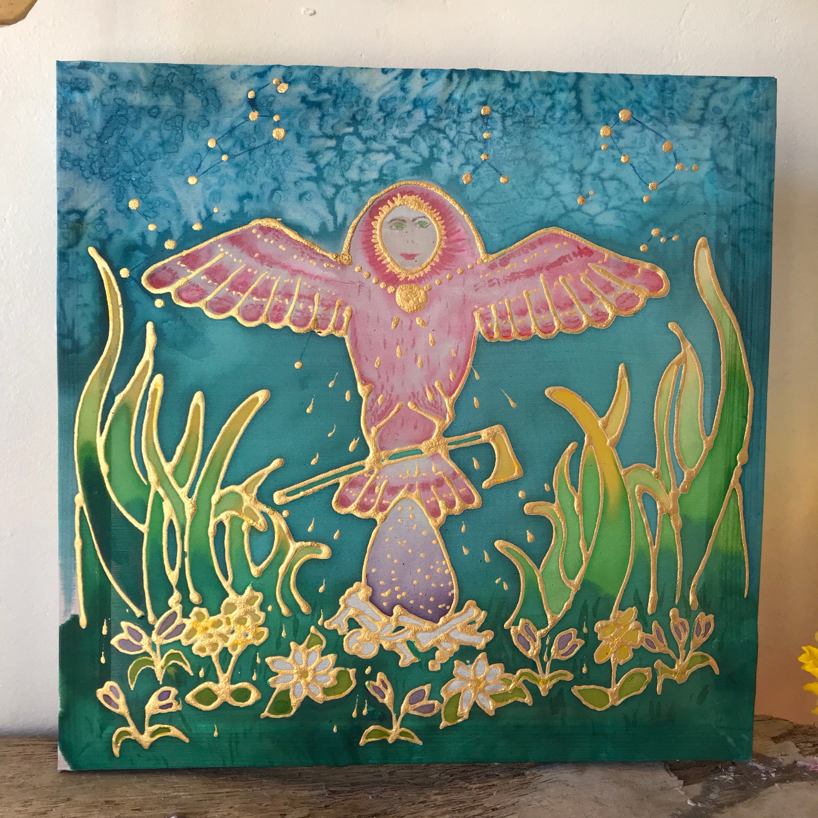 Freya Freya Goddess in Bird Form, Hawk, Pagan Art, Norse Mythology ...