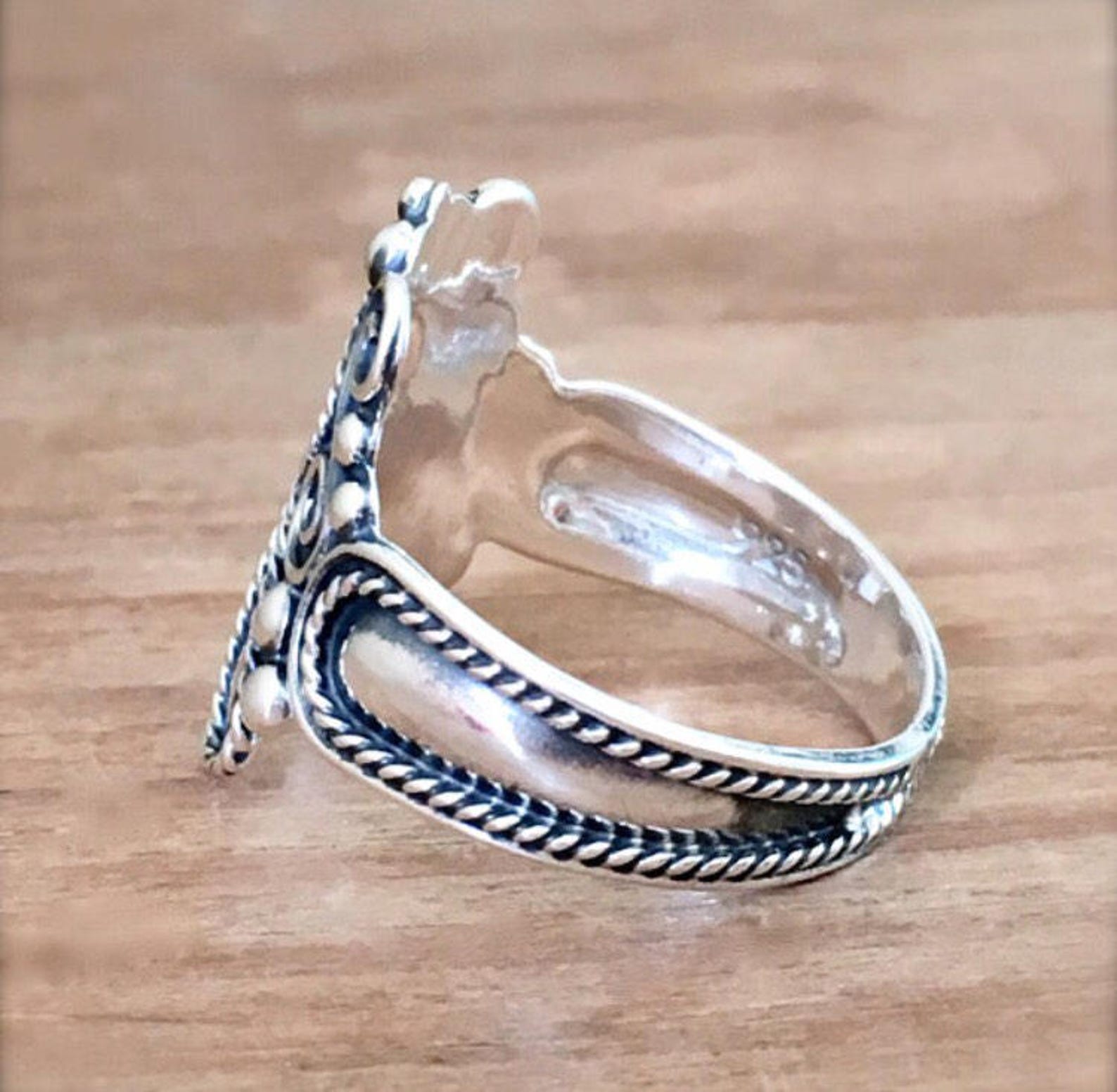 Mermaid Silver Ring Sterling Silver Ring Bohemian Silver - Etsy