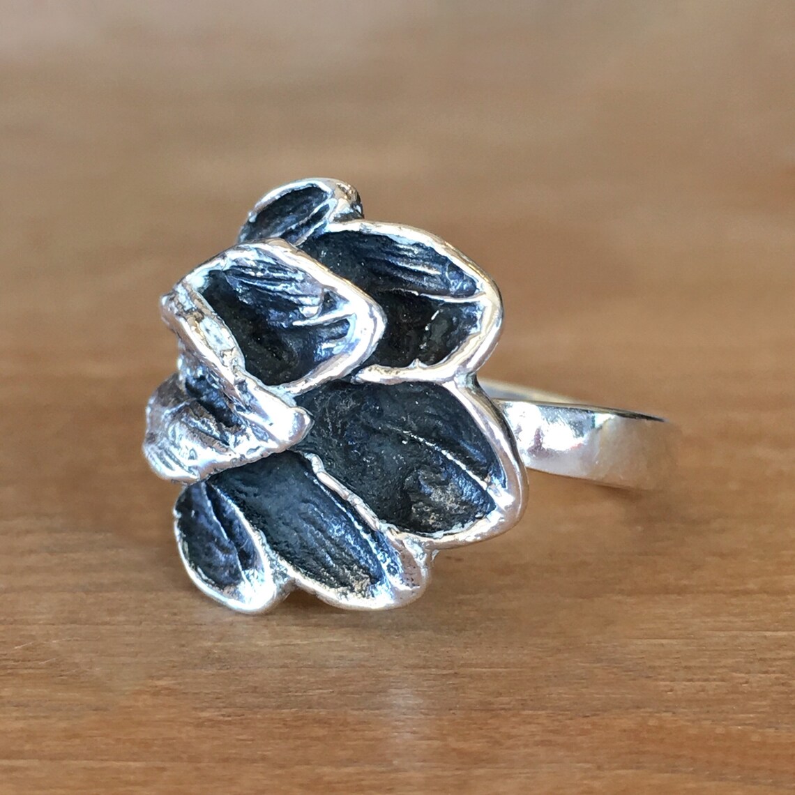 Sterling Silver Dahlia Flower Ring 925 Sterling Silver Flower - Etsy