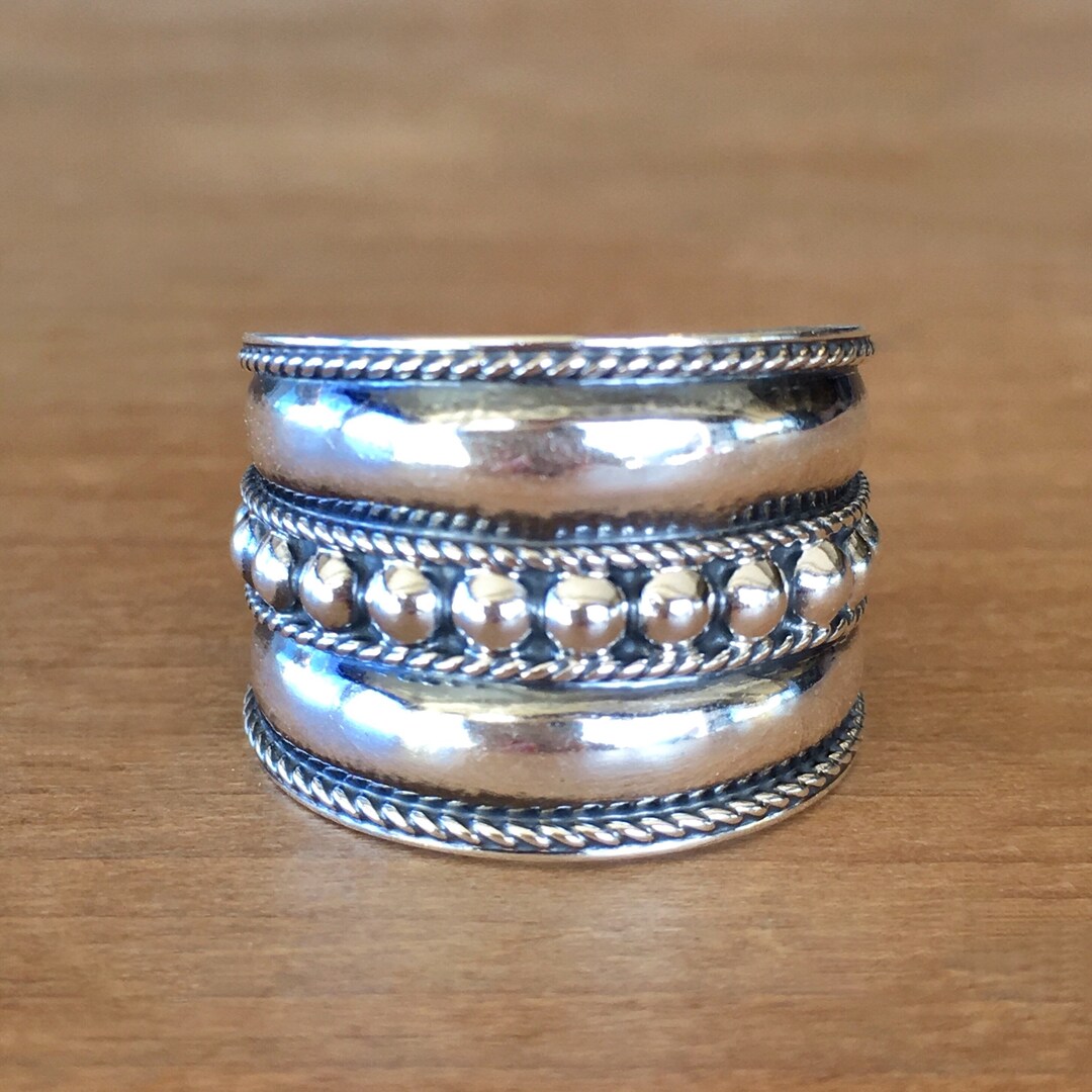 Bohemian Sterling Silver Ring Silver Ring Boho Ring Cuff - Etsy