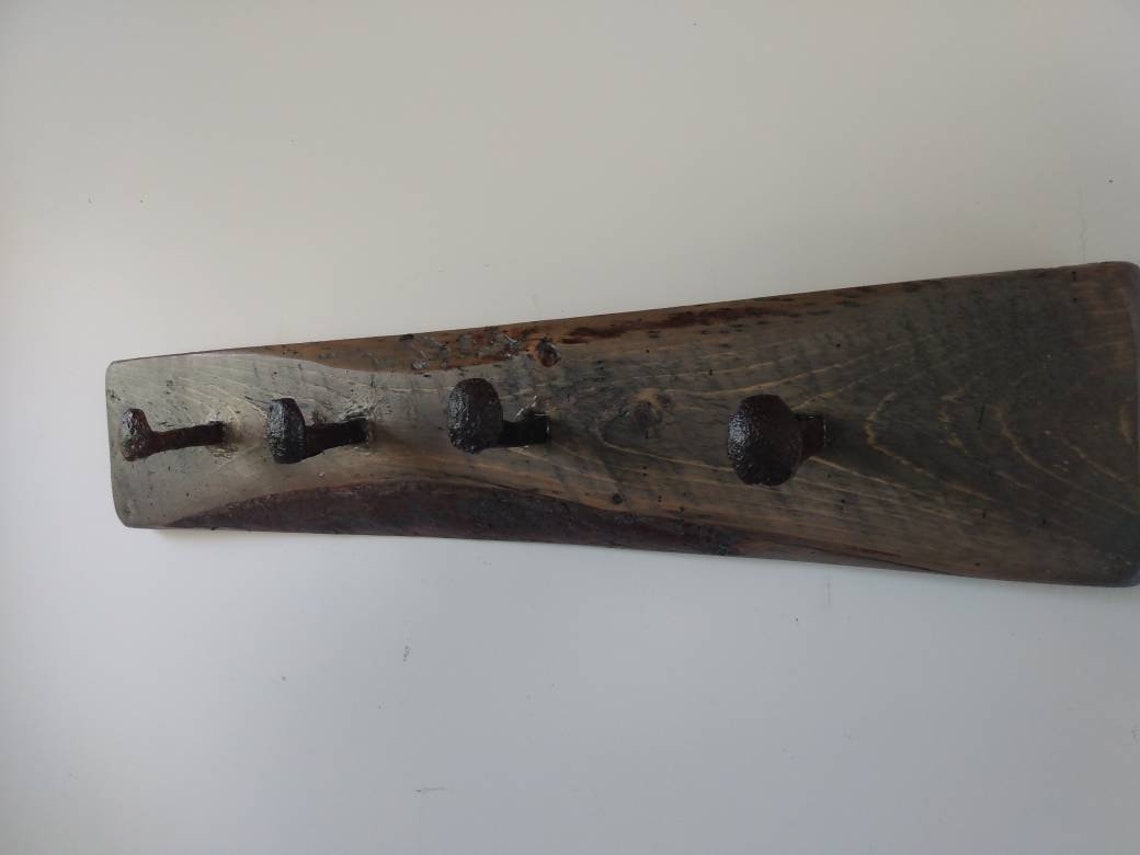 Modern Coat Rack/ Railroad Spike Coat Rack/ Hanging Cloths Rack - Etsy