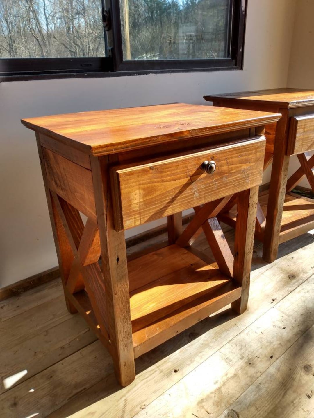 Reclaimed Wood Nightstand/ Rustic End Tables/ Farmhouse Night Stand - Etsy