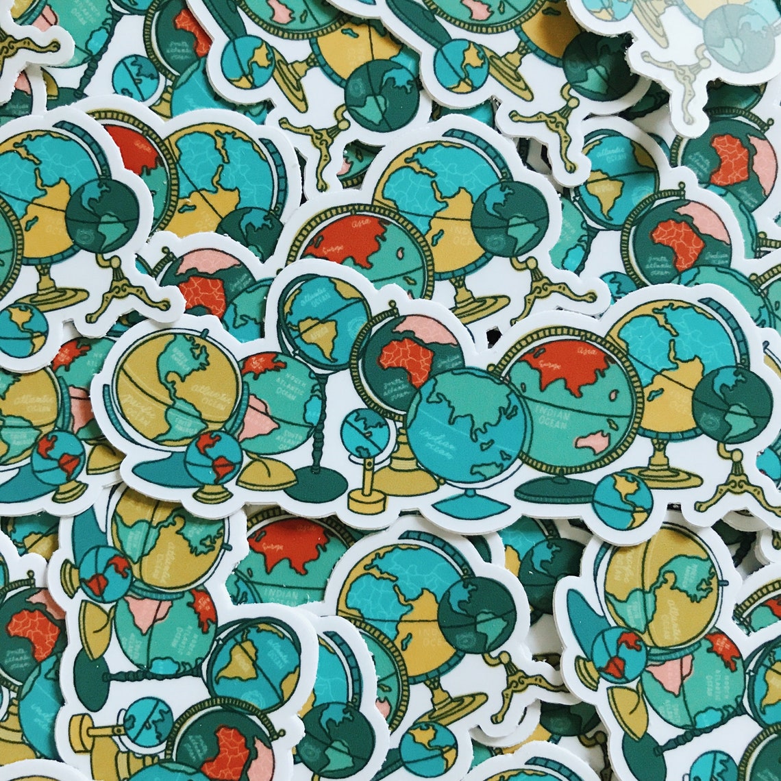 Globe Collection Vinyl Stickers - Etsy