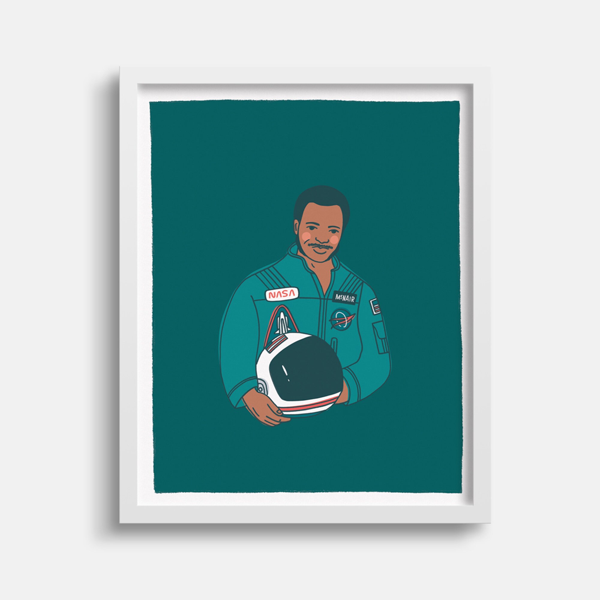 Ronald Mcnair Artwork, Astronaut Art, Nasa Wall Decor, Space Art Print ...